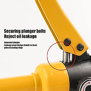 LFGUD 16T Hydraulic Crimping Tool 9 AWG to 600 MCM Battery Cable Crimping Tool 0.87 inch Stroke Hydraulic Lug Crimper Electrical Terminal Crimper with 13 Pairs of Dies