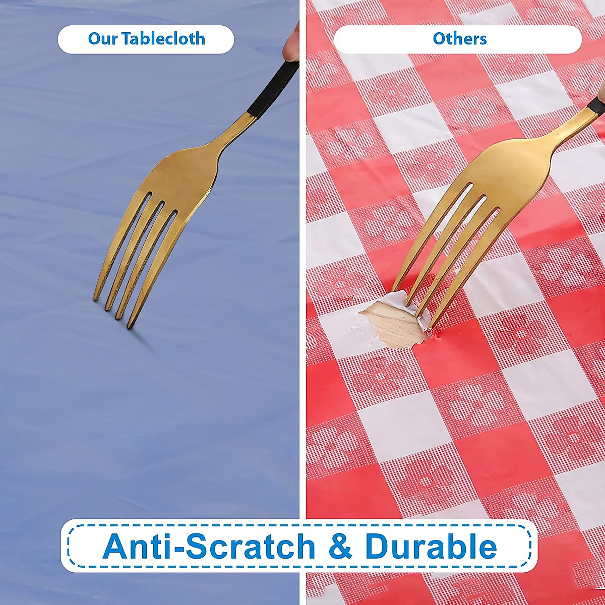 EDI Disposable Tablecloth 12 Packs (Assorted Colors, Round)