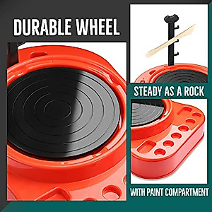 Innorock Pottery Wheel for Kid - Spin and Sculpt Pottery Wheel Toys & Arts and Crafts for Kids Ages 8-12 Girls Boys with Pottery Tools & Art Set, Complete Pottery Kit for Kids Ages 8 9 10 11 12