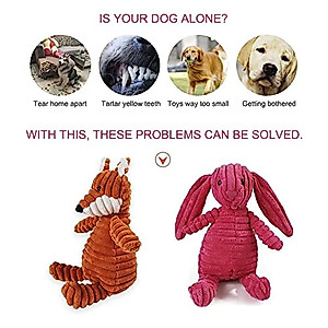 Q.Y.HOME Stuffing Squeaky Plush Dog Toy Chew Speak Toy (Elephant)