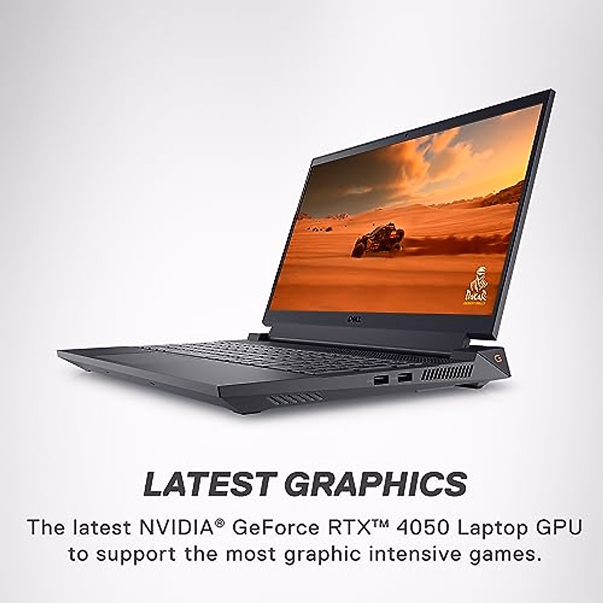 Dell G15 5530 Gaming Laptop - 15.6-inch FHD (1920x1080) 165Hz Display, Core i7-13650HX, 16GB DDR5 RAM, 512GB SSD, NVIDIA GeForce RTX 4050, Intel Wi-Fi 6, Windows 11 Home - Dark Shadow Gray,Black