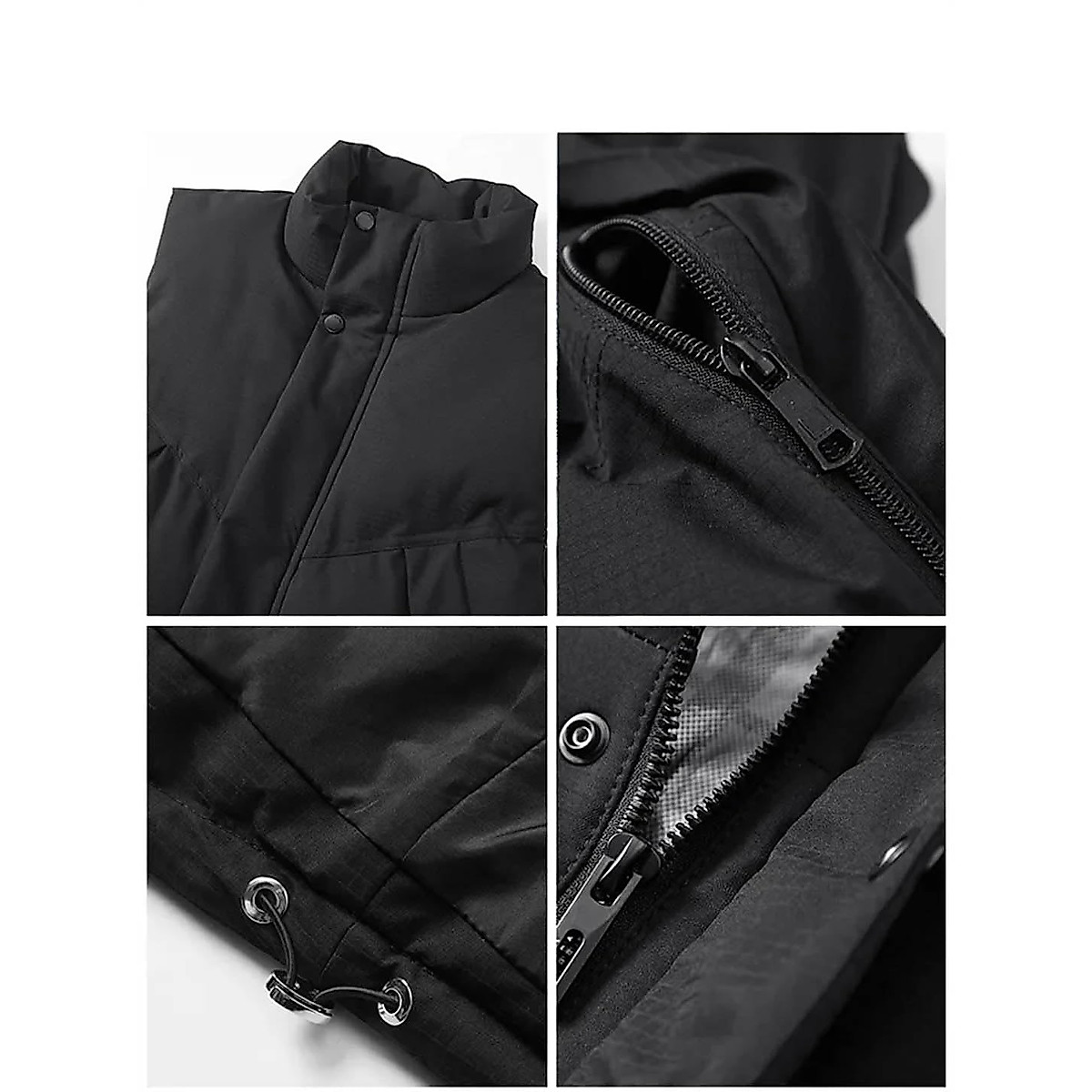 Winter Padded Vest Men Stand Collar Sleeveless Thick Warm Jackets Windproof Thermal Gilet Coats Bright EN8 XL