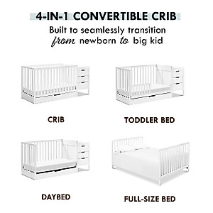 Carter's by DaVinci Colby 4-in-1 Convertible Crib & Changer Combo