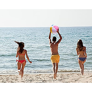 PENTA ANGEL Beach Balls 2PCS 12 Inch Inflatable/Blow Up World Globe Swimming Pool Party Favors Game Water Toy Beachball for Women Men Adults Summer Outdoor Playing