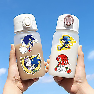 FUNNWISH 50 PCS Anime Cartoon Stickers for Water Bottle Laptop Phone Luggage Notebook Lunchbox Stickers Decals