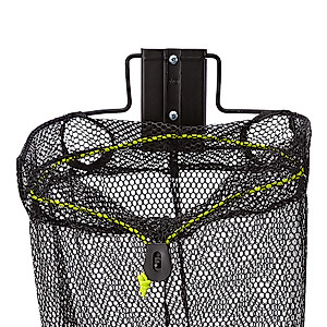 Amazon Basics Wall Mount Sports Ball Storage Rack - Multi Ball Holder Net, 15 x 4 x 6 inches, Black
