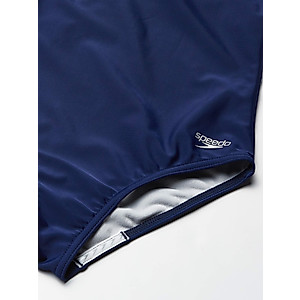 Speedo Girl's Swimsuit One Piece Solid Cross Back Multi Straps