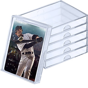 Zonon 12 Pieces Clear Deck Case, Card Organizer Compatible with MTG TCG Plastic Playing Card Case Trading Card Collection Card Box Holder for Game Cards Storage