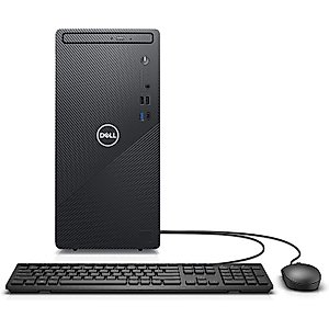 Dell 2021 Inspiron 3891 Desktop PC, Intel Core i3-10105, 16GB RAM, 1TB HDD, WiFi 6, Bluetooth, HDMI, DVD-RW, Wired Keyboard&Mouse, Win 11 Home
