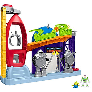 Fisher-Price Imaginext Preschool Toy Disney Pixar Toy Story Pizza Planet Playset & Buzz Lightyear Figure for Pretend Play Kids Ages 3+ Years