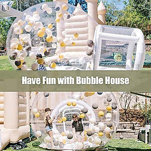 King Inflatable Bubble House Tent PVC Outdoor Transparent Balloon Bubble with Blower (13FT)