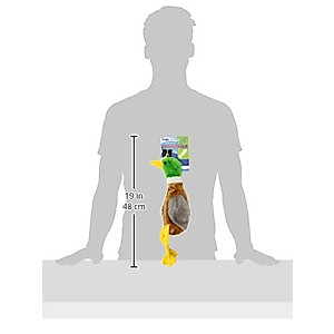 Grriggles US2001 14 16 Wild Bird Unstuffies Mallard Duck Dog Squeak Toy, Small