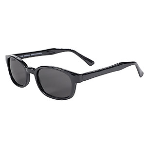 Pacific Coast Original KD's Biker Sunglasses (Black Frame/Smoke Lens)