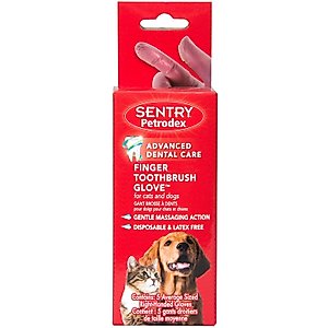 Sentry Petrodex Finger Toothbrush Glove For Pets