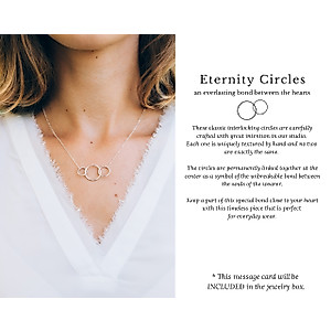 30th Birthday Gift for Women 3 Rings 3 Decade Necklace Meaningful Jewelry for Mom Wife Daughter Sister Best Friend Unique Happy Birthday Card Box Ideas Turning 30-Year-Old Sterling Silver / Gold