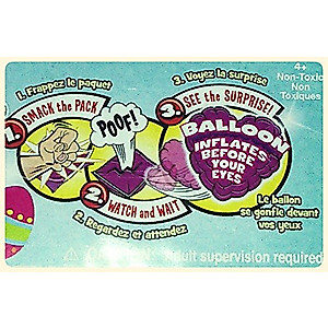 Easter Egg Wack-a-pack Balloon Surprise! 3 Pack of 4 Self-inflating Foil Balloons- Various Designs