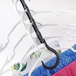 Mr. Pen- Space Saving Hangers, Black, 8 Pack, Closet Hanger Organizer, Shirt Organizer, Closet Hangers Space Saver, Magic Hangers