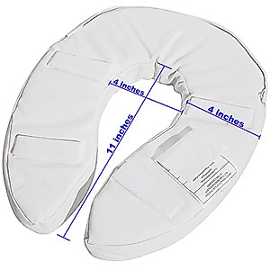 Raised Toilet Seat Cushion, 2" High Padded Comfort Support, Universal Fit, Portable with Adjustable Fastening Straps