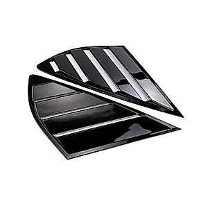 ruihe 2pc Shiny Black Rear Quarter Panel Window Side Louvers Vent Fit for Ford Fusion Mondeo 4D Hybrid Energi 2013 2014 2015 2016 2017 2018 2019 2020