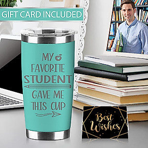 Hexagram Teacher Appreciation Gifts, Teacher Gifts for Women 20 oz Tumbler, Gifts for Teachers, End of Year Teacher Gift, 18/8 Stainless Steel Mug, Teacher Gifts, Teacher Retirement Gifts for Women