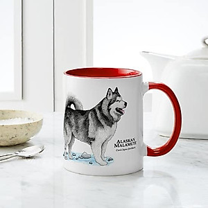 CafePress Alaskan Malamute Mug Ceramic Coffee Mug, Tea Cup 11 oz