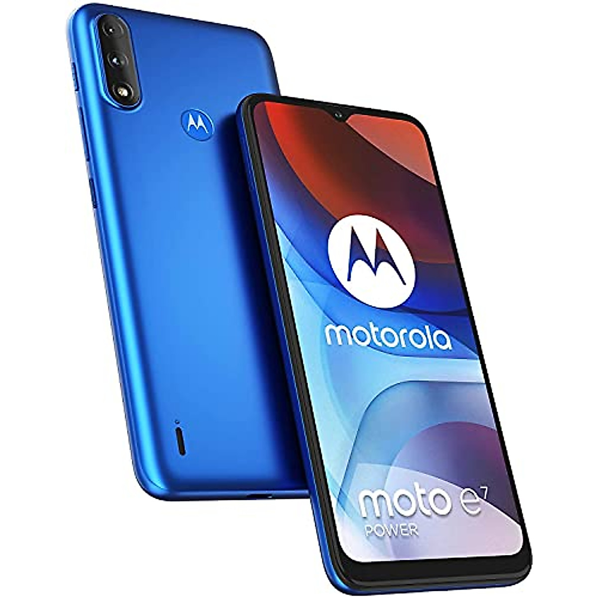 Motorola Moto E7 Power Dual-SIM 64GB ROM + 4GB RAM (GSM Only | No CDMA) Factory Unlocked 4G/LTE Smartphone (Tahiti Blue) - International Version