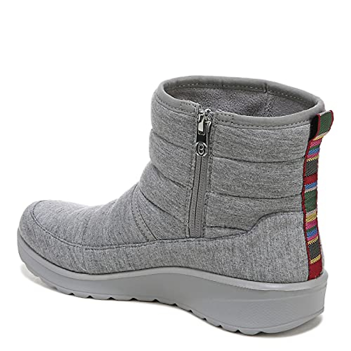 BZees Women's Glacier Ankle Boot, Grey, 9 Wide