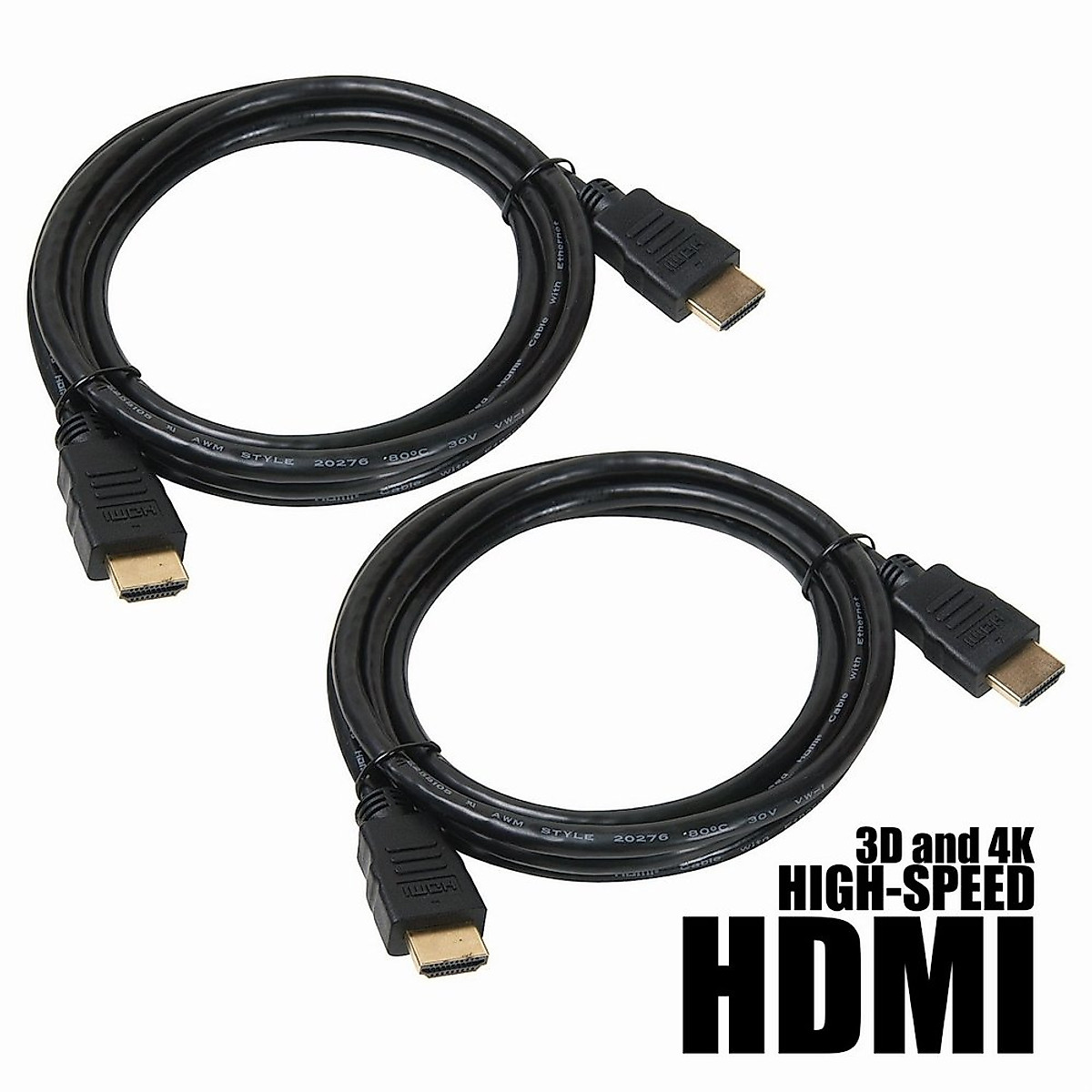 PowerBridge TWO-PRO-H2 Dual Outlet Recessed In-Wall Cable Management System and Two 10-Foot High-Speed HDMI Cables (Latest Standard) Bundle