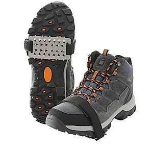 Crampons Ice Cleats Snow Traction Cleats for Walking on Snow and Ice Women Men Anti Slip Ice Grips for Hiking Snow Fishing Walking Mountaineering Boots Shoes
