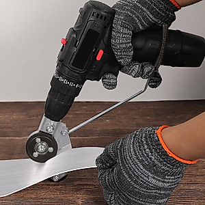 Electric Drill Plate Cutter, Sheet Metal Cutter Attachment with Adapter, DIY Metal Shear Drills Attachment, Drill Cut Pro Metal Cutting Adapter for Precise Cutting Iron, Copper, Aluminum, Steel
