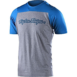 Troy Lee Designs Cycling MTB Bicycle Mountain Bike Jersey Shirt for Men, Skyline SS Signature (Slate Blue, Medium)