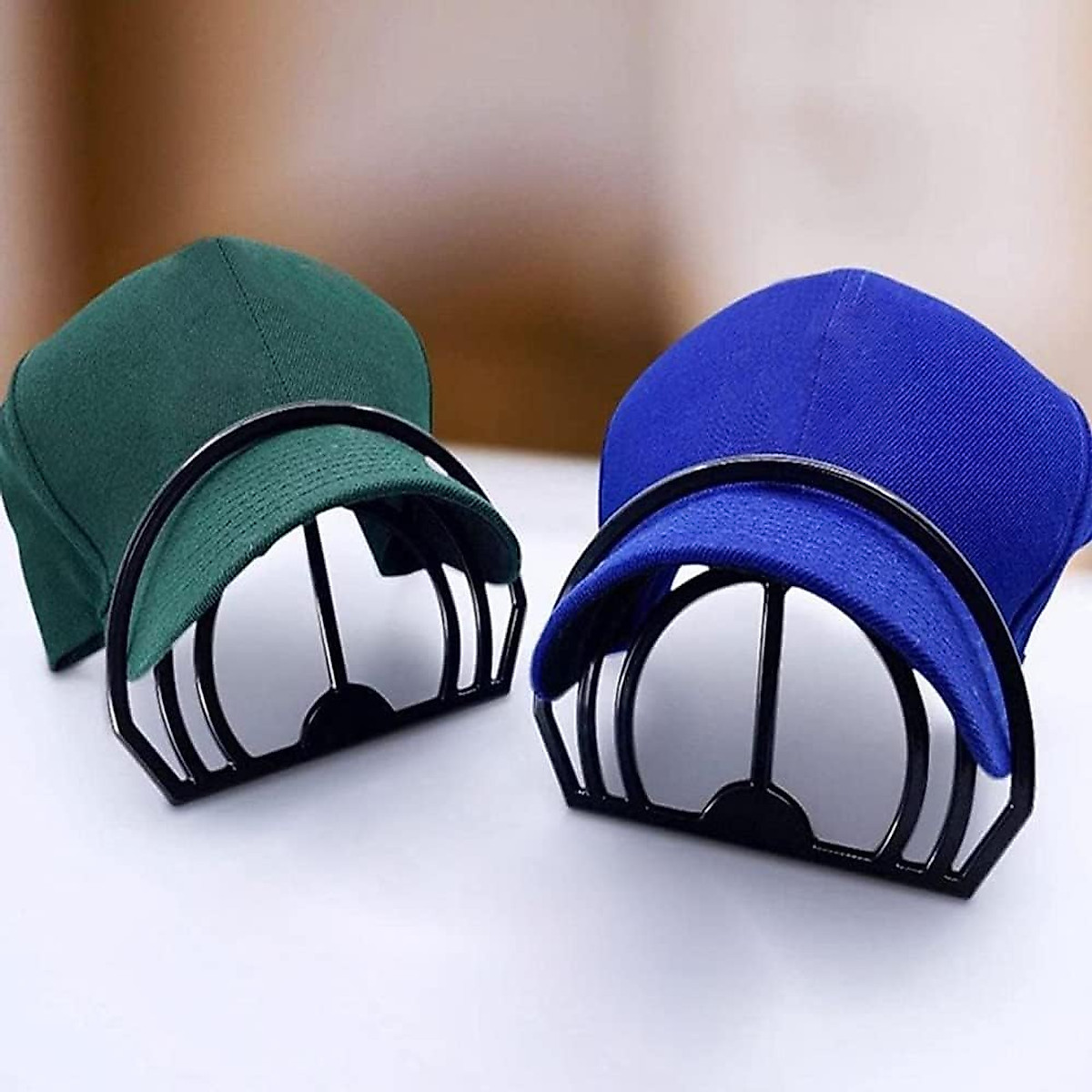 Black Modern Hat Brim Bender, Hat Shaper for Baseball Caps Plastic Dual Slots Design Perfect Hat Curving Band, Practical Convenient
