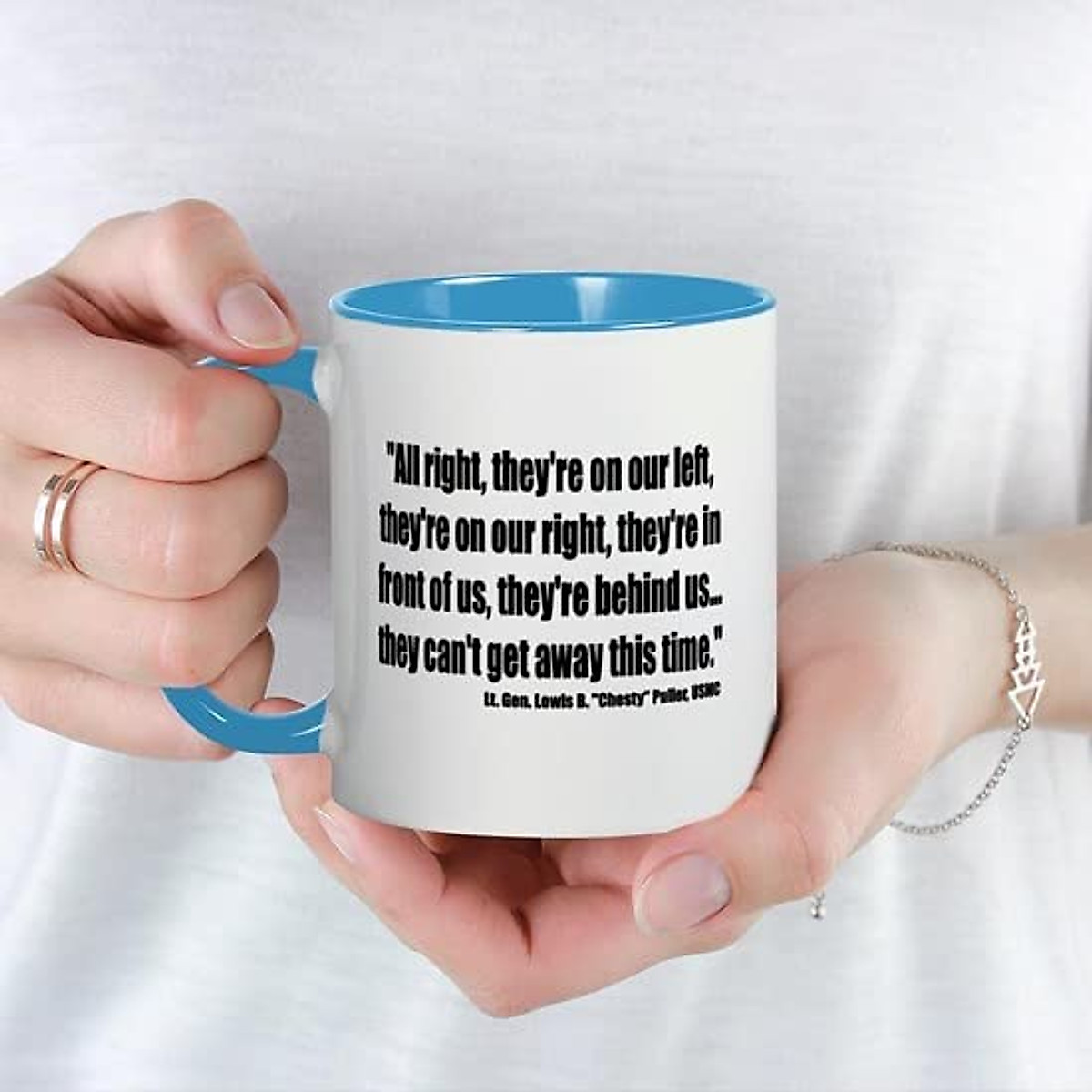 CafePress Lt. Gen. Lewis B. Chesty Puller Mug Ceramic Coffee Mug, Tea Cup 11 oz