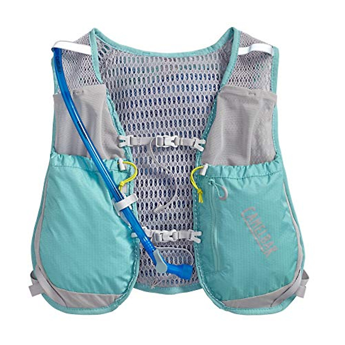 CamelBak Women's Circuit Run Vest with 50oz Hydration Bladder, Aqua Sea/ Silver