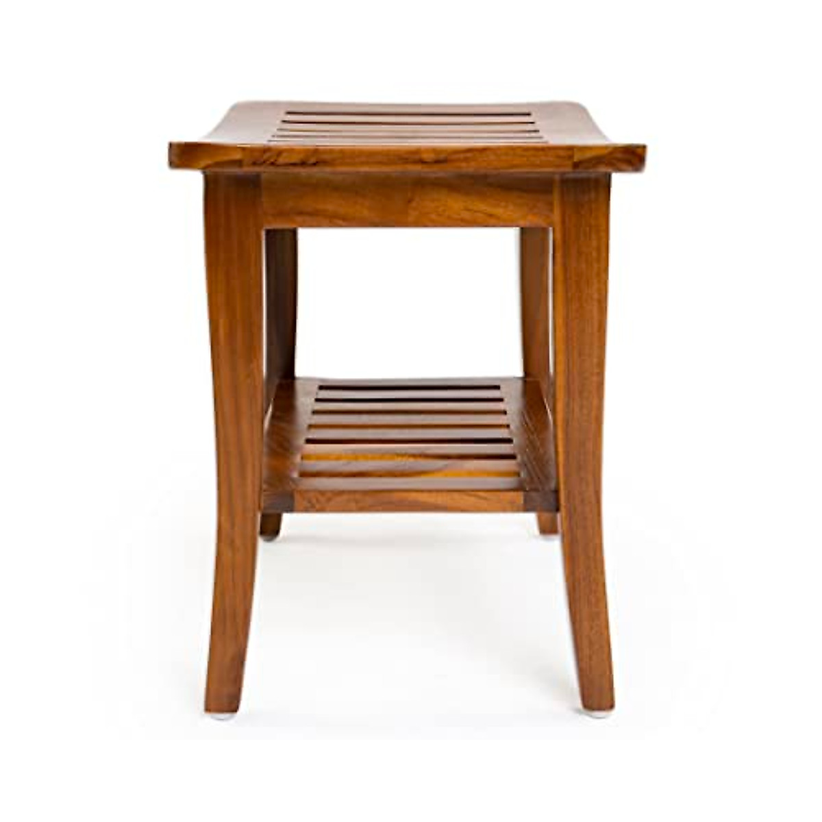 Ala Teak Indoor Outdoor Patio Garden Yard Bath Shower Spa Waterproof Stool Bench Fully Assembled