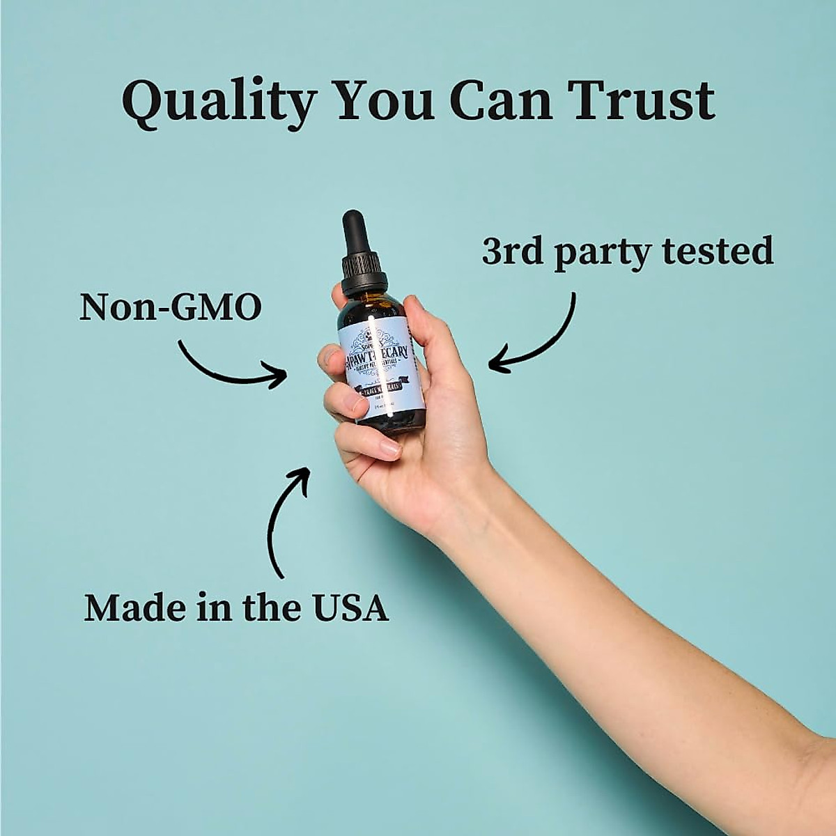 Sophie’s Apawthecary Trace Minerals for Pets - 70+ Essential Minerals with Fulvic Acid for Pet’s Optimal Health - 2 oz Liquid Supplement for Coat and Skin, Immune Health and Digestion