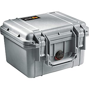 Pelican 1300 Camera Case With Foam (Silver)