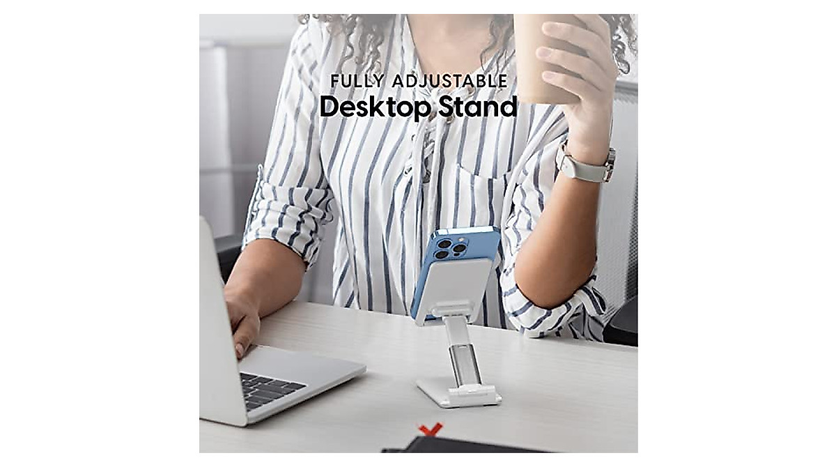 TALK WORKS Adjustable Cell Phone Desk Mount for iPhone