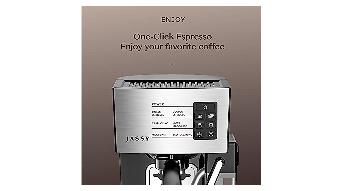 JASSY Espresso Machine: Brew Perfect Cappuccinos