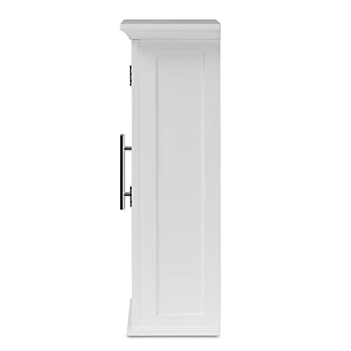 Baxton Studio Turner White Finished Wood 2-Door Bathroom Wall Storage Cabinet