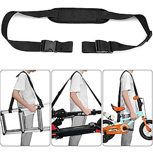 MOPHOEXII 2 Pack Scooter Strap，Adjustable Kick Scooter Straps and Extra-Thick Anti-Slip Shoulder, Kick Scooter Carrying Strap for Beach Chair, Balance Bikes,Kids Bike,Foldable Bikes,Ski Board