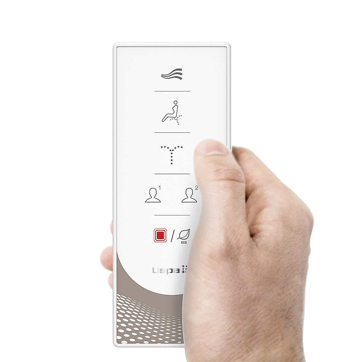 BioBidet USPA 6800U Adjustable Bidet Toilet Seat with Wireless Remote, Dual Nozzle, User Presets and Dryer, White, Elongated