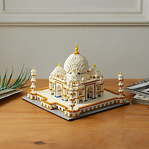 Tregoer Micro Mini Blocks Taj Mahal Building and Architecture Model Set,Mini Building Blocks Sets,Building and Architecture Toys Gifts for Kid and Adult（4000Pieces）