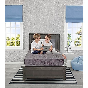 Delta Children Plastic 3D-Footboard Twin Bed, Disney Minnie Mouse Snooze 6 inch Memory Foam Twin Mattress (Bundle)