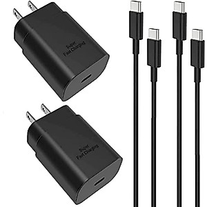 Super Fast Charging Adapter,25W USB C Wall Charger with 5FT Type C Cable Compatible Samsung Galaxy S23/S23+/S23 Ultra/S22/S22+/S22 Ultra/S21/S21+/S20/S20+/S10/S10e/S9/Note 20/Note 10/Note 9