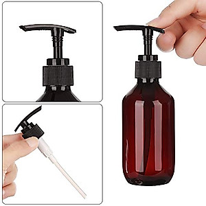 FKJLUN Soap Dispenser Pump 100/150/200/300/400/500ML Foaming Bottle Liquid Soap Whipped Mousse Points Bottling Shampoo Lotion Shower Gel Foam Pump Bottles Hand Lotion Bottle (Color : 200ml)