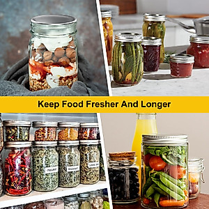 Electric Mason Jar Vacuum Sealer Kit for Wide and Regular Mouth, HUIJUTCHEN Cordless Mason Jar Sealer Vacuum Kit with LED Display for Power, Work Time, Auto Mason Jar Sealer Vacuum Kit for Foodsaver