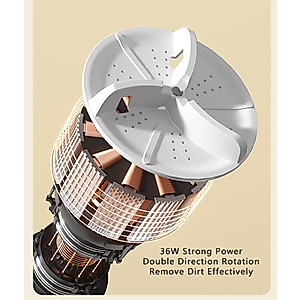 Portable Washing Machine, Folding Mini Washing Machine with Drain Basket, Portable Washer with Blue Light & Ultrasonic Washing for Apartment, Laundry, Camping, RV, Travel, Underwear