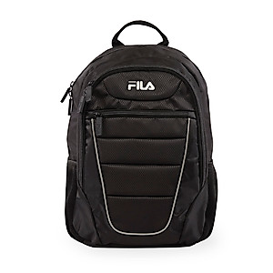 Fila Argus 5 Laptop Backpack, Black/Grey, One Size