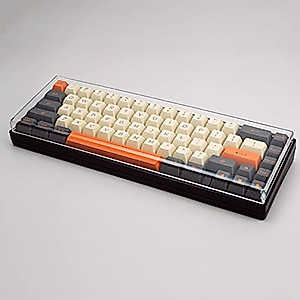 Hyekit Premium Acrylic Keyboard Clear Cover Protector Mechanical Keyboard Dust Cove Anti-Cat for 68 Key Mechanical Keyboard Keychron K6/Nj68/FL680 (12.28'' x 4.01'' x 0.90'')